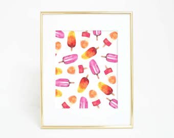 Popsicle poster | Etsy