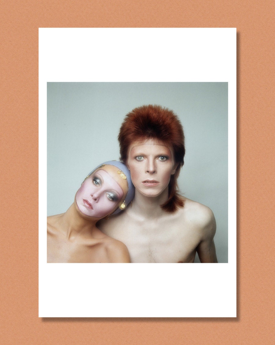 David Bowie Twiggy Pin Ups Cover Photo 1973