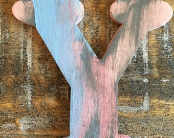 Wooden letter y | Etsy