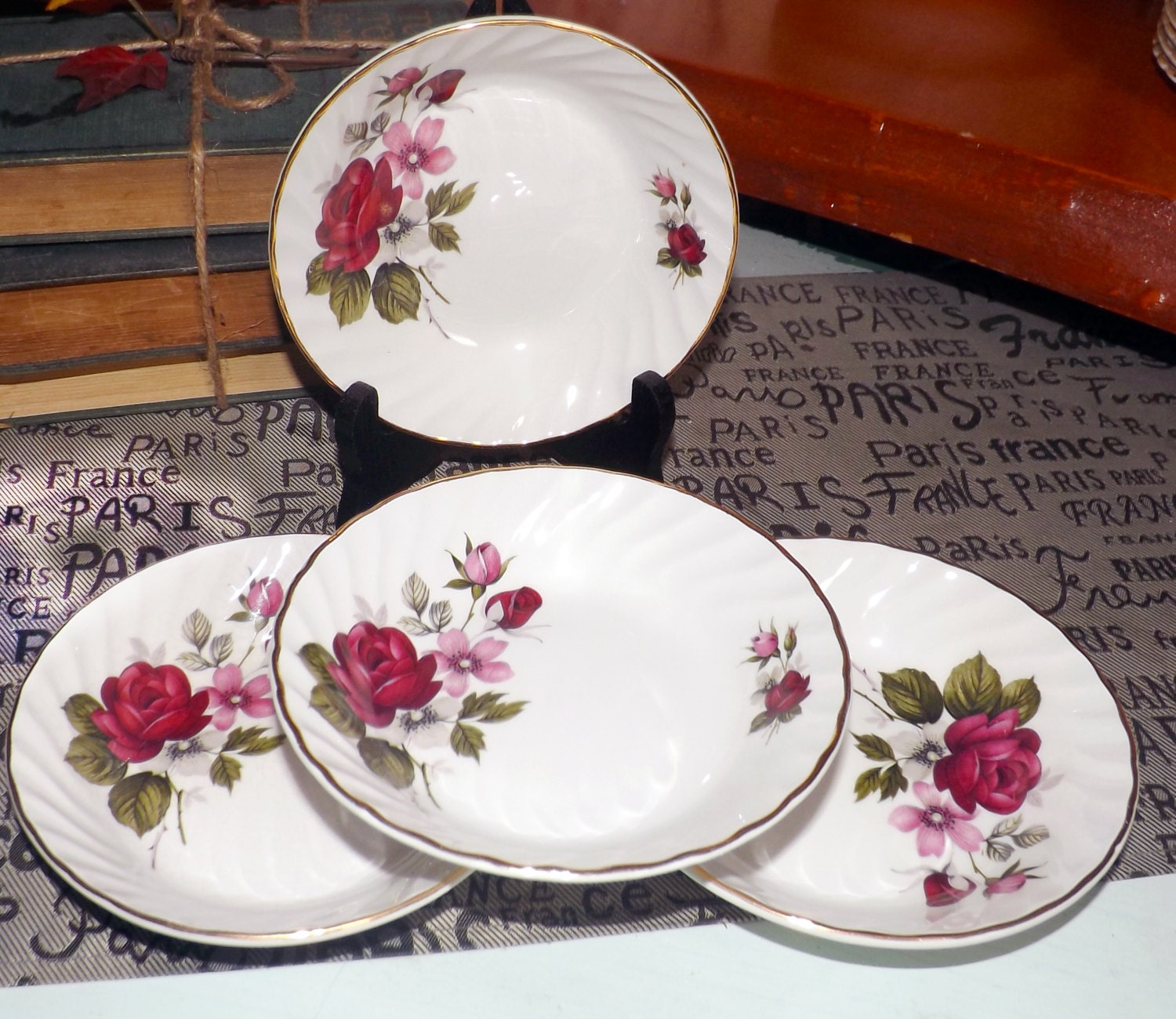 Mid-century (c.1950s) Ridgway Pottery | Ridgways Rougemont fruit nappie ...