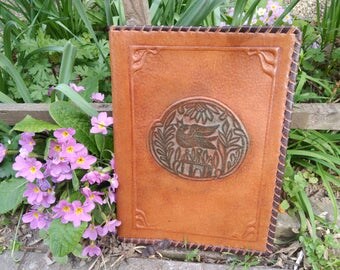 Leather book cover | Etsy