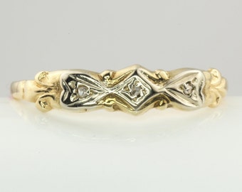 Diamond chip ring | Etsy