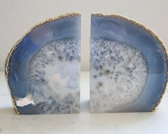 Agate bookends | Etsy