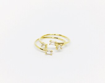 Thin gold ring | Etsy