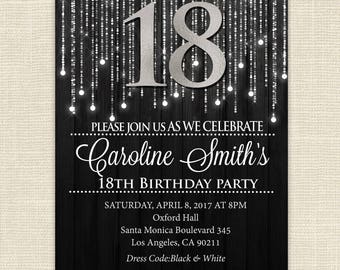 18th birthday invite | Etsy