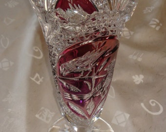 German crystal vase | Etsy