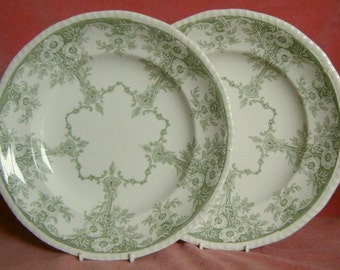 Green transferware | Etsy