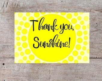 Sunshine thank you | Etsy