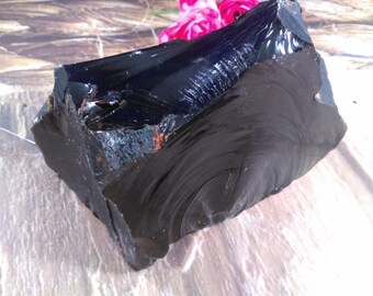 Unique obsidian slab related items | Etsy