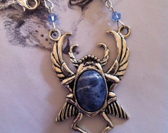 Scarab necklace | Etsy