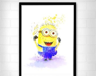 Unique minion painting related items | Etsy