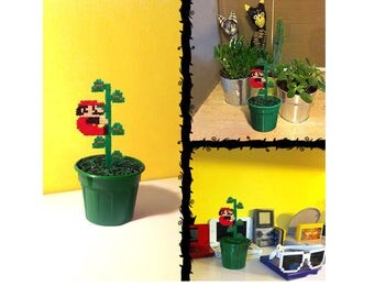 Mario bros pixel art | Etsy