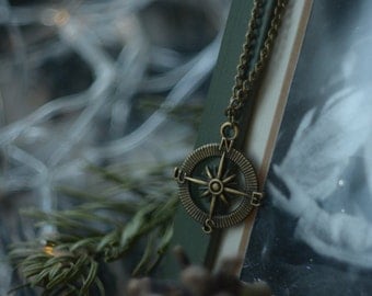 Compass necklace | Etsy