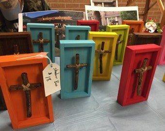 Baseball Cross Shadow box