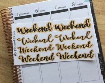 Weekend stickers | Etsy
