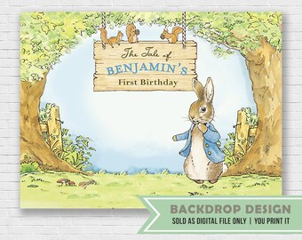 Peter rabbit banner | Etsy