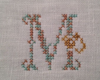Unique crossstitch monogram related items | Etsy