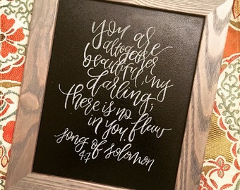 Scripture chalk art | Etsy