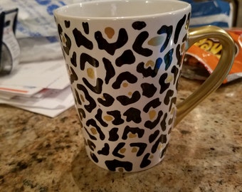 Leopard coffee mug | Etsy