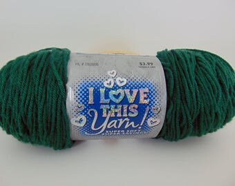 Dark green yarn | Etsy