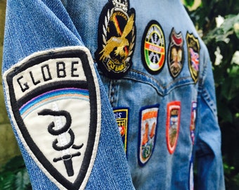 Custom denim jacket | Etsy