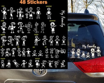 Family car sticker | Etsy
