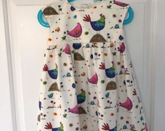 Chicken print dress | Etsy