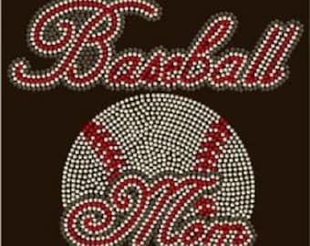 Baseball rhinestone | Etsy