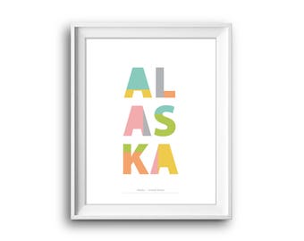 Alaska poster | Etsy