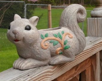 Squirrel planter | Etsy