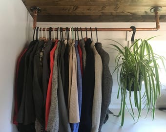 Copper clothing rack | Etsy