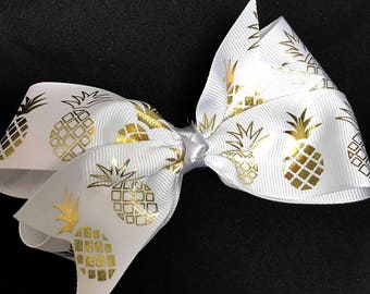Pineapple Hair Clip Yellow Pineapple Ribbon Hair Clip Summer