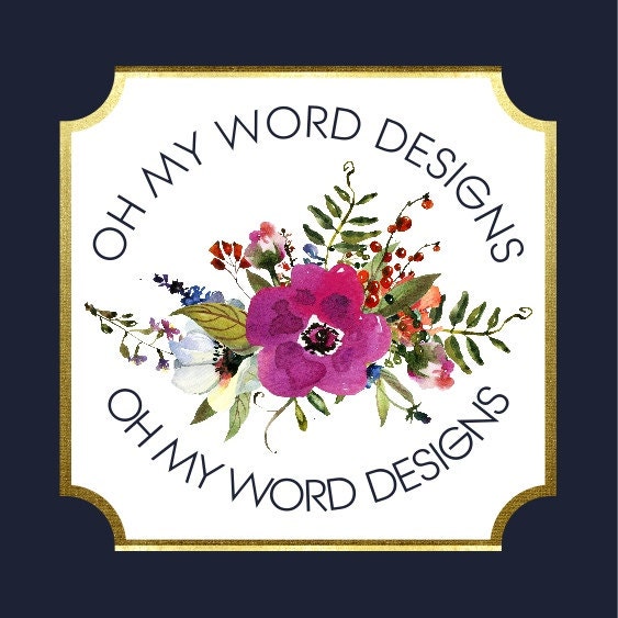 Oh My Word Designs by OhMyWordDesigns on Etsy