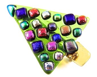 Christmas tree pin | Etsy