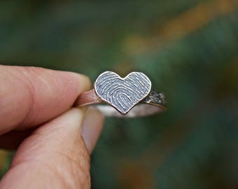 Fingerprint jewelry | Etsy