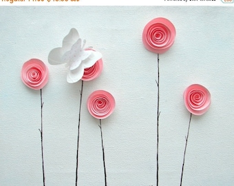 Spiral paper flowers | Etsy