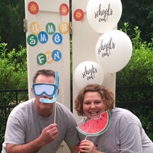 PDF Summer / End of School / End of Year photo booth