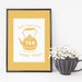 Happy Tea Kitchen Print 'Let's have some tea by designedbywink