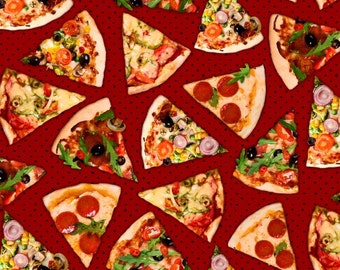 Pizza fabric | Etsy