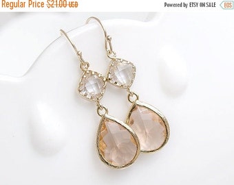 Blush earrings | Etsy