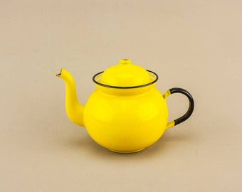 Yellow teapot | Etsy