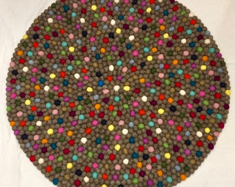 Felt ball rug | Etsy