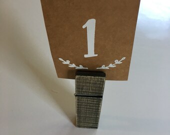 Numbered clothespin | Etsy