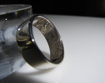 Fingerprint engraved | Etsy