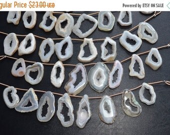 White geode slice | Etsy