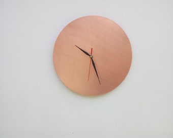 Copper wall clock | Etsy