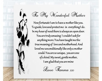 Mother son poem | Etsy