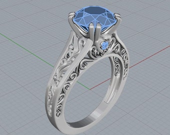 Ayala Jewelry Unique Engagement Ring Rose Gold by AyalaDiamonds