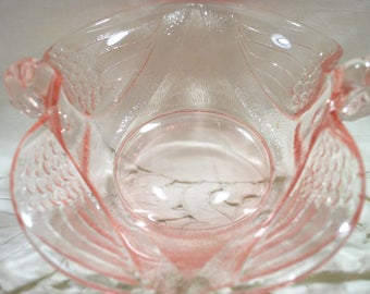 Fenton pink glass | Etsy