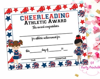 Cheer certificate | Etsy